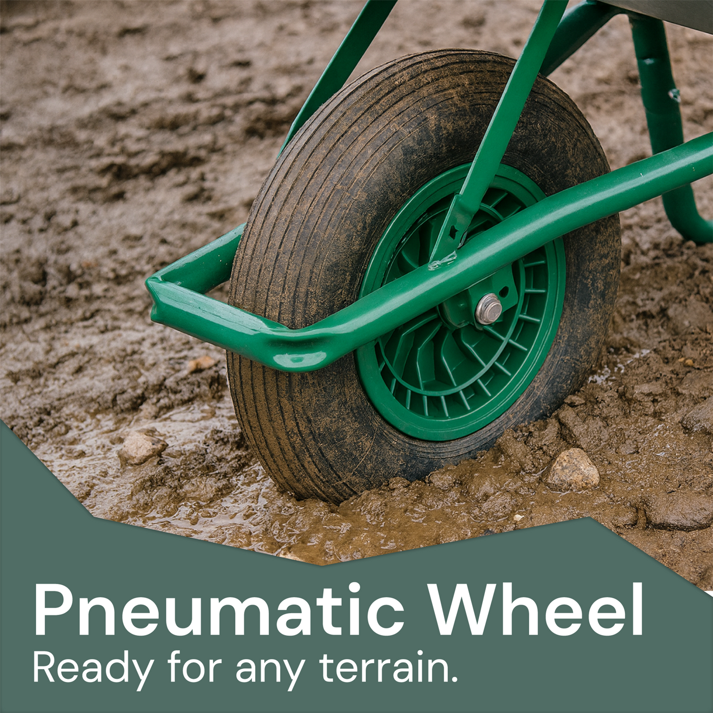 KCT 85L Wheelbarrow with Pneumatic Tyre | Heavy Duty Garden Barrow ...