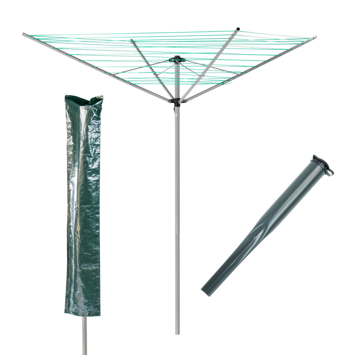 KCT 4 Arm Rotary Airer - 40m Drying Area with Cover — KCT Direct