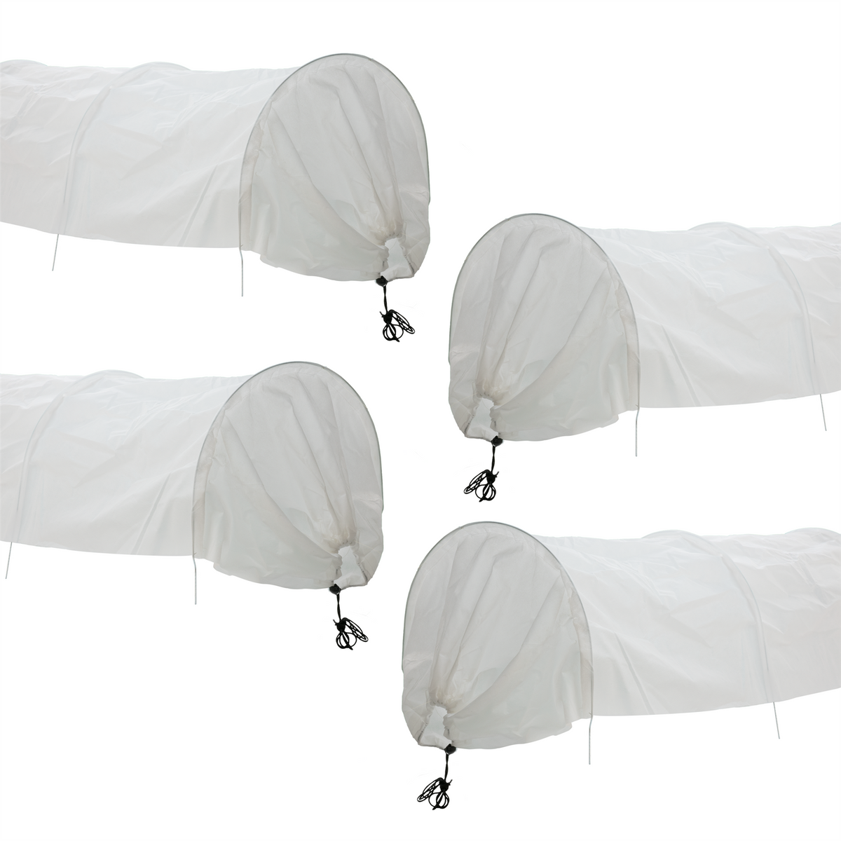 KCT 4 Pack Fleece Garden Net Cloche Grow Tunnel Poly Cover — KCT Direct