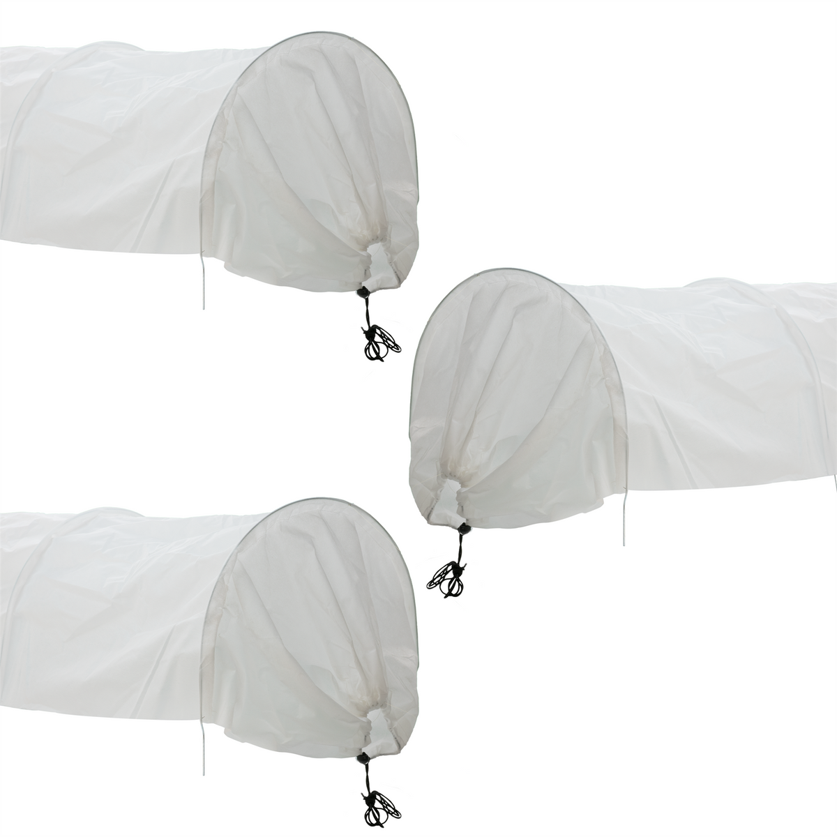 KCT 3 Pack Fleece Garden Net Cloche Grow Tunnel Poly Cover — KCT Direct