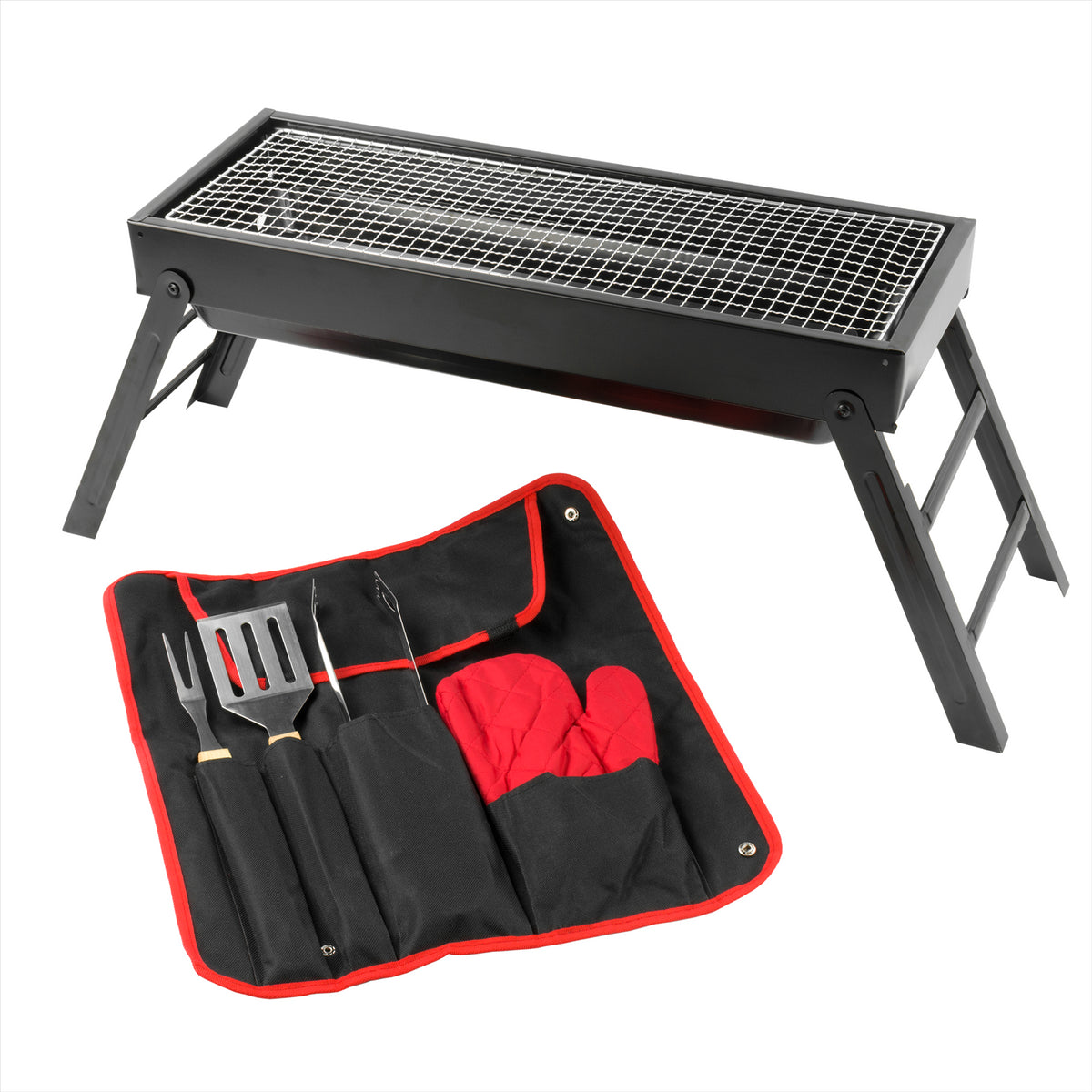 KCT Portable Picnic Grill | Folding Travel BBQ — KCT Direct